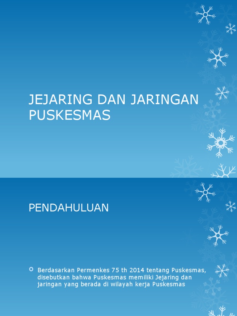 Jejaring Dan Jaringan Puskesmas | PDF