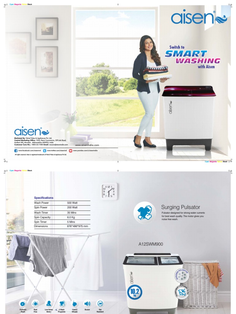 Washing Machine Catalogue 2020 | PDF | Glasses | Washing Machine