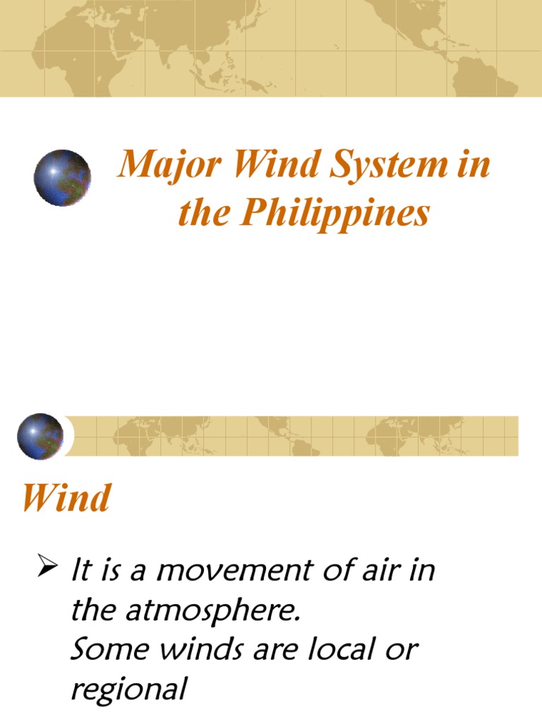 Major Wind System in The Philippines | PDF
