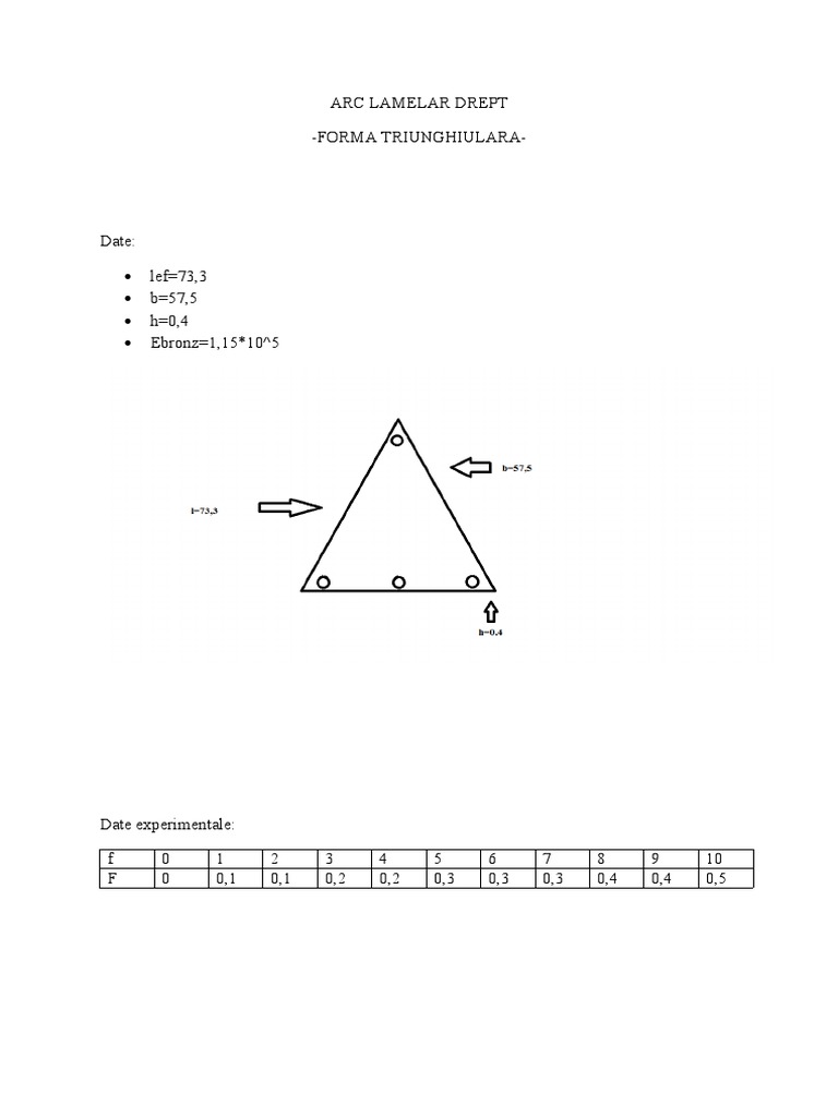 Arc Lamelar Drept | PDF