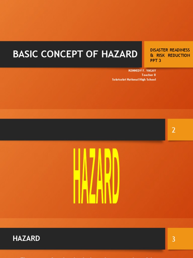 Basic Concept of Hazard: Disaster Readiness & Risk Reduction PPT 3 ...