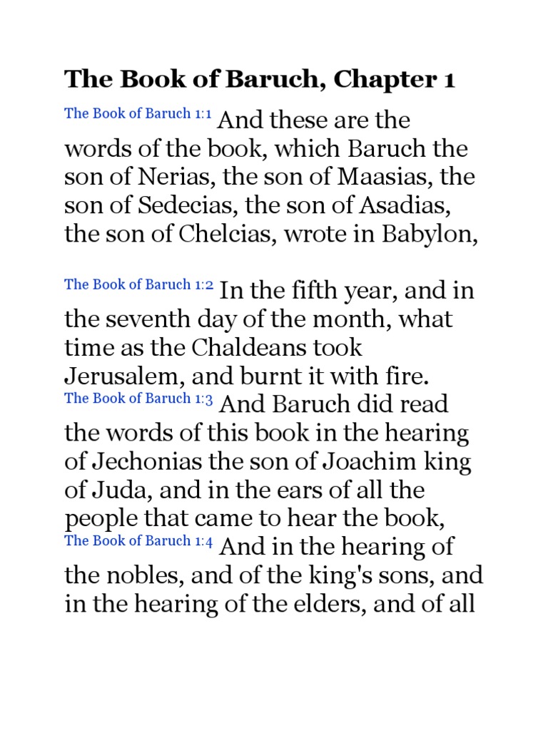 Book of Baruch | PDF | Moses | Covenant (Biblical)