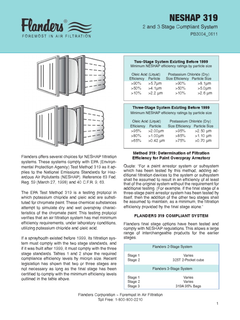 Neshap 319: 2 and 3 Stage Compliant System | PDF | Filtration ...