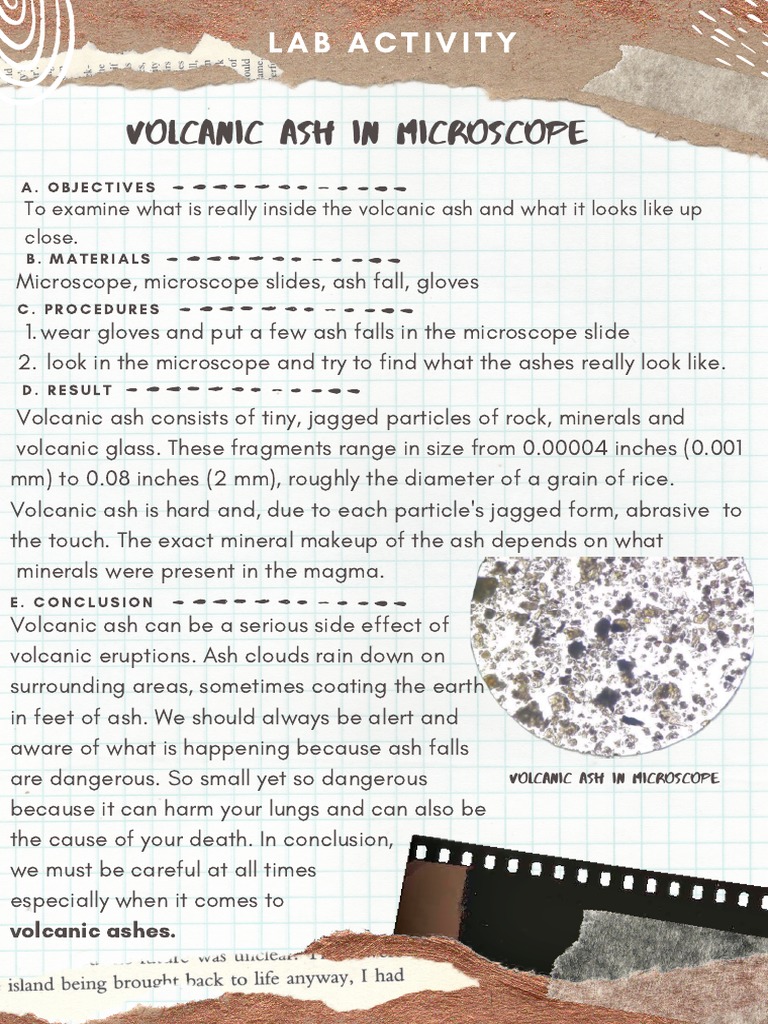 Examining Volcanic Ash Under Microscope | PDF | Science & Mathematics