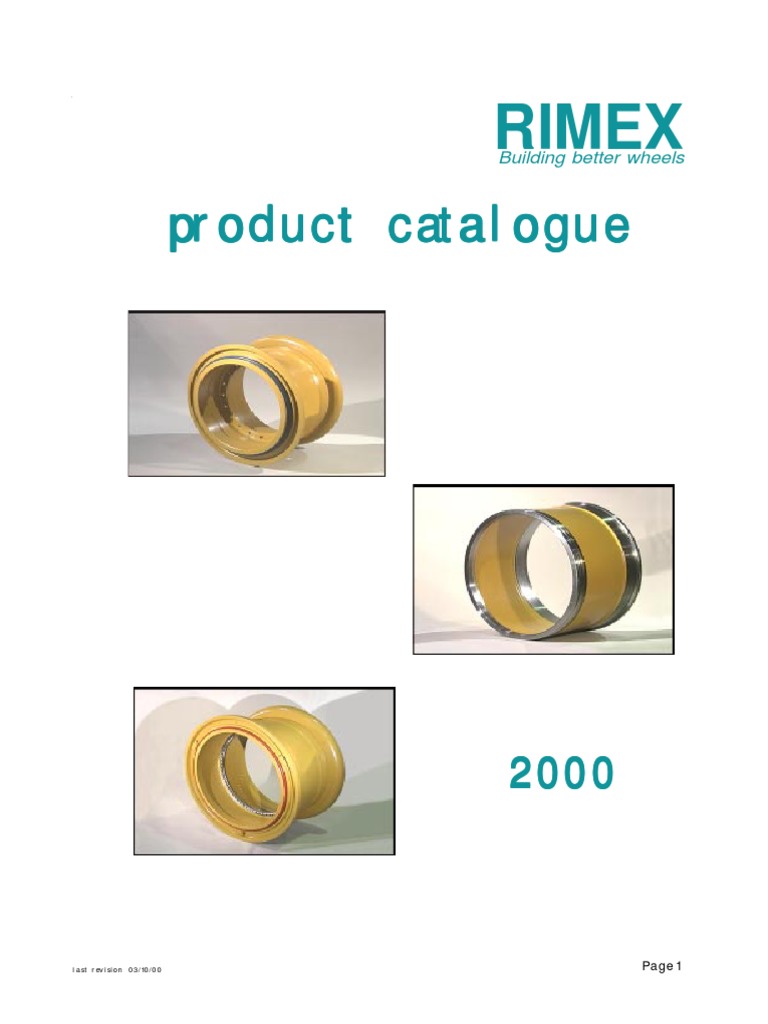Rimex Rim Catalogue PDF | PDF | Tire | Heavy Equipment