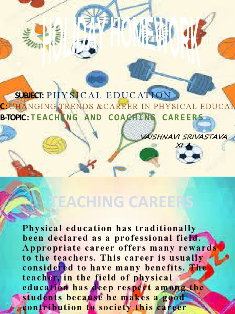 Teaching and Coaching Careers in Physical Education | PDF | Self ...