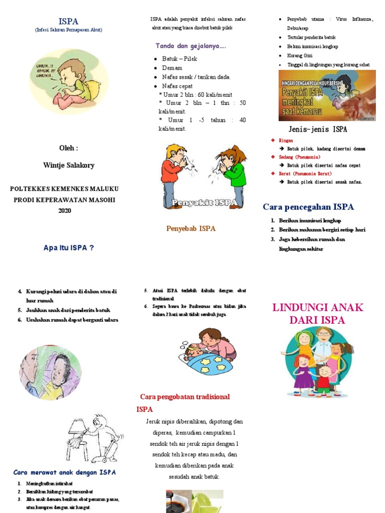 Leaflet Penyuluhan Ispa | PDF