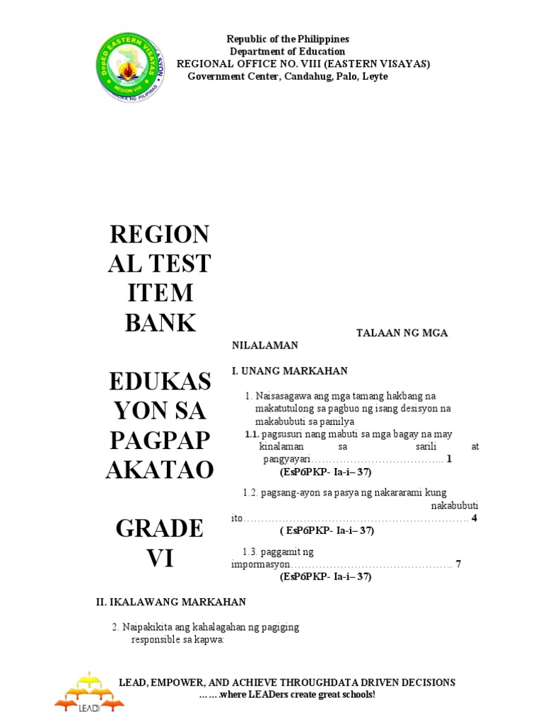 ESP-Grade 6-FINAL | PDF