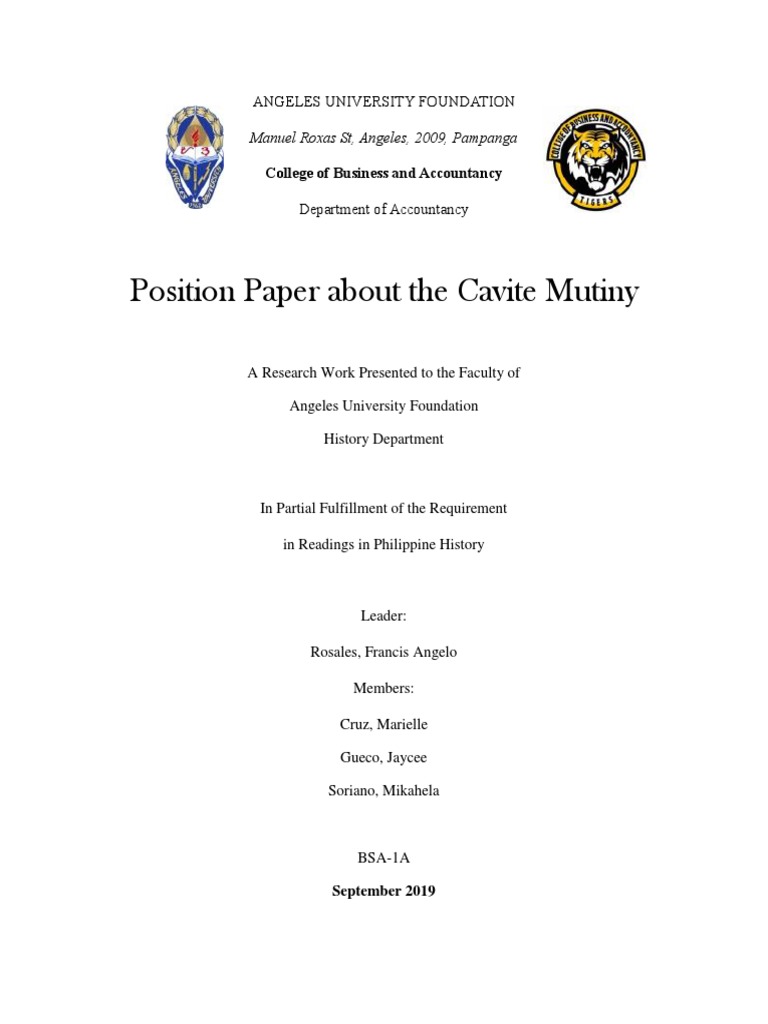 Front Page RPH Debate Cavite Mutiny | PDF