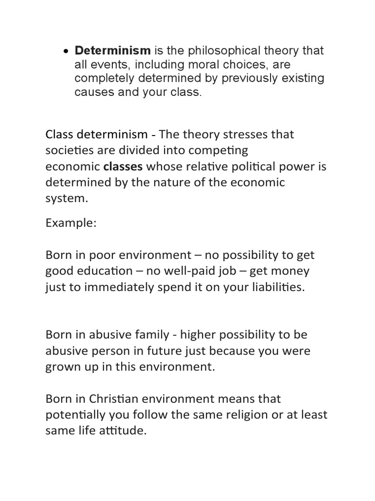 Determinism | PDF
