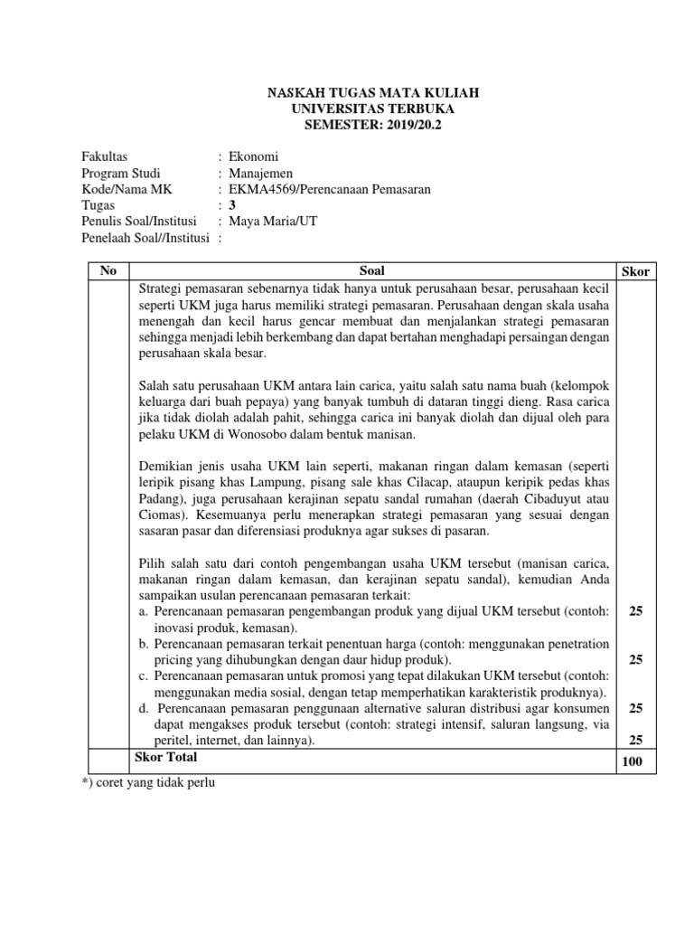 Naskah Ekma4569 Tugas3 | PDF