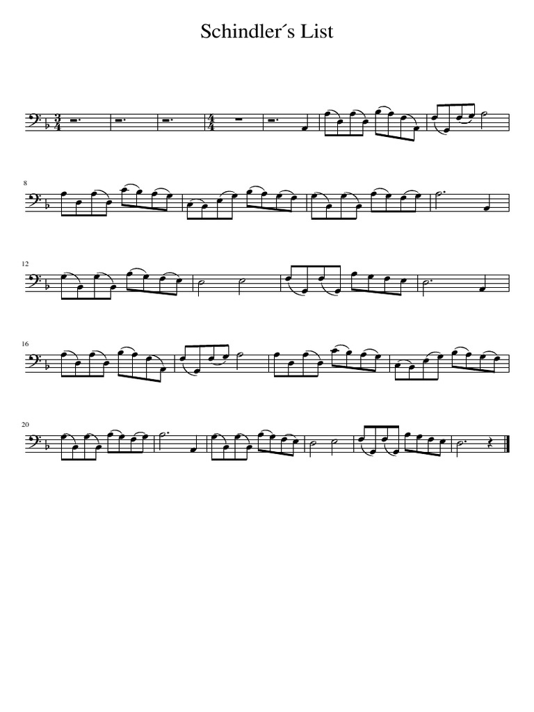 Schindler S List PDF | PDF