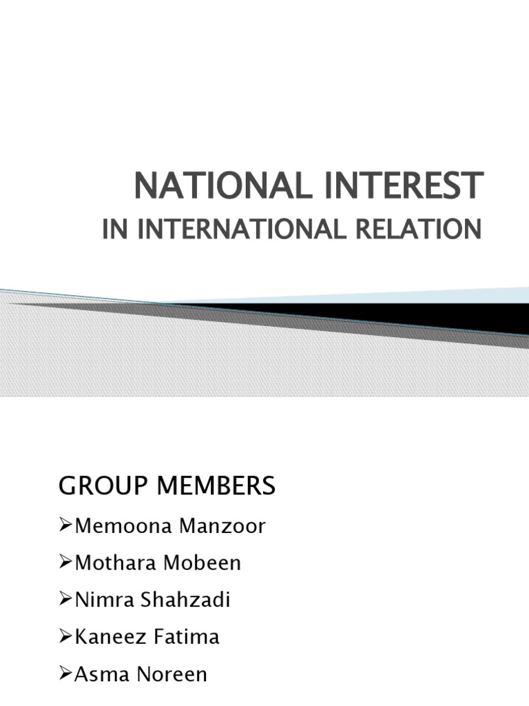 Understanding National Interest in IR | PDF | Diplomacy | Negotiation