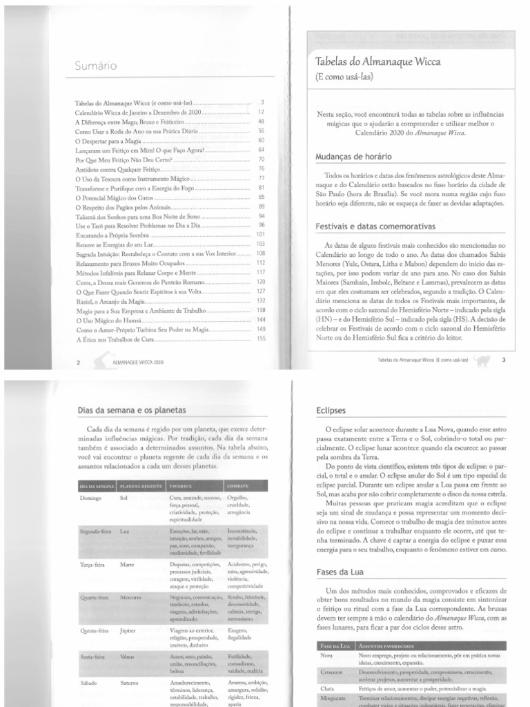 Calendario Wicca 2020 PDF | PDF