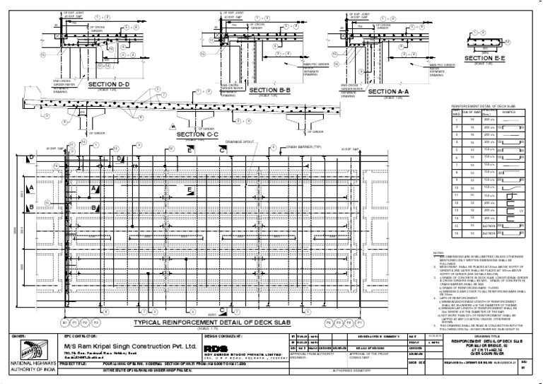 RCC T Girder & Deck Slab For Major Bridge 02 - Deck-21 | PDF ...