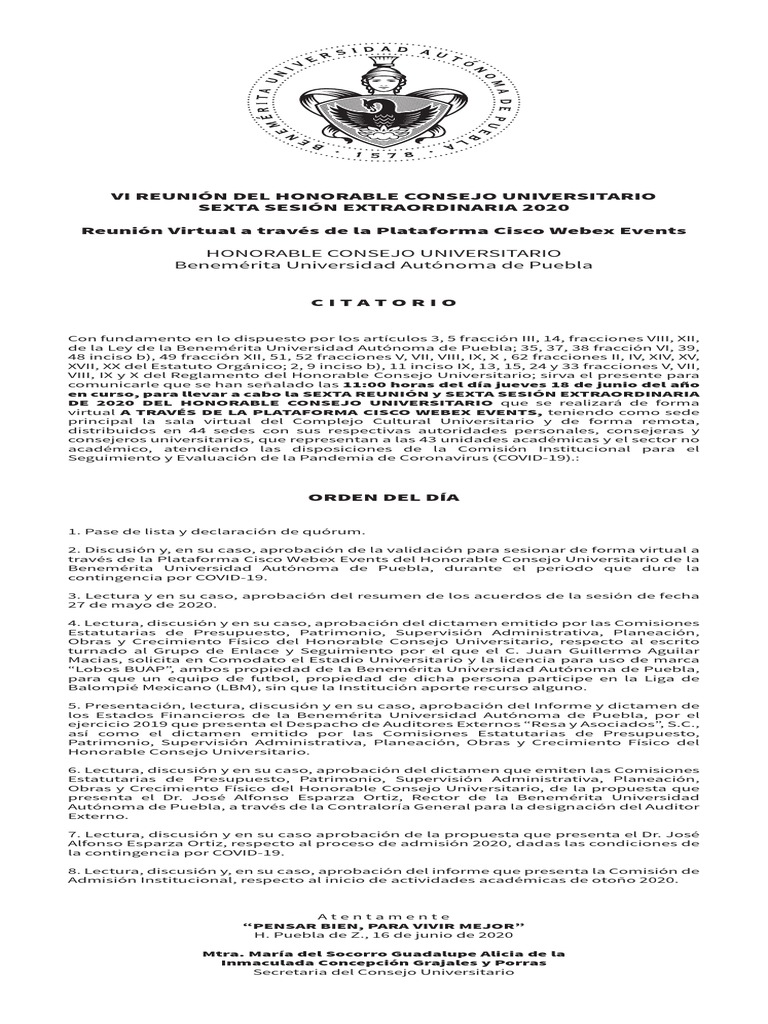 Sesion Ccu Buap | PDF