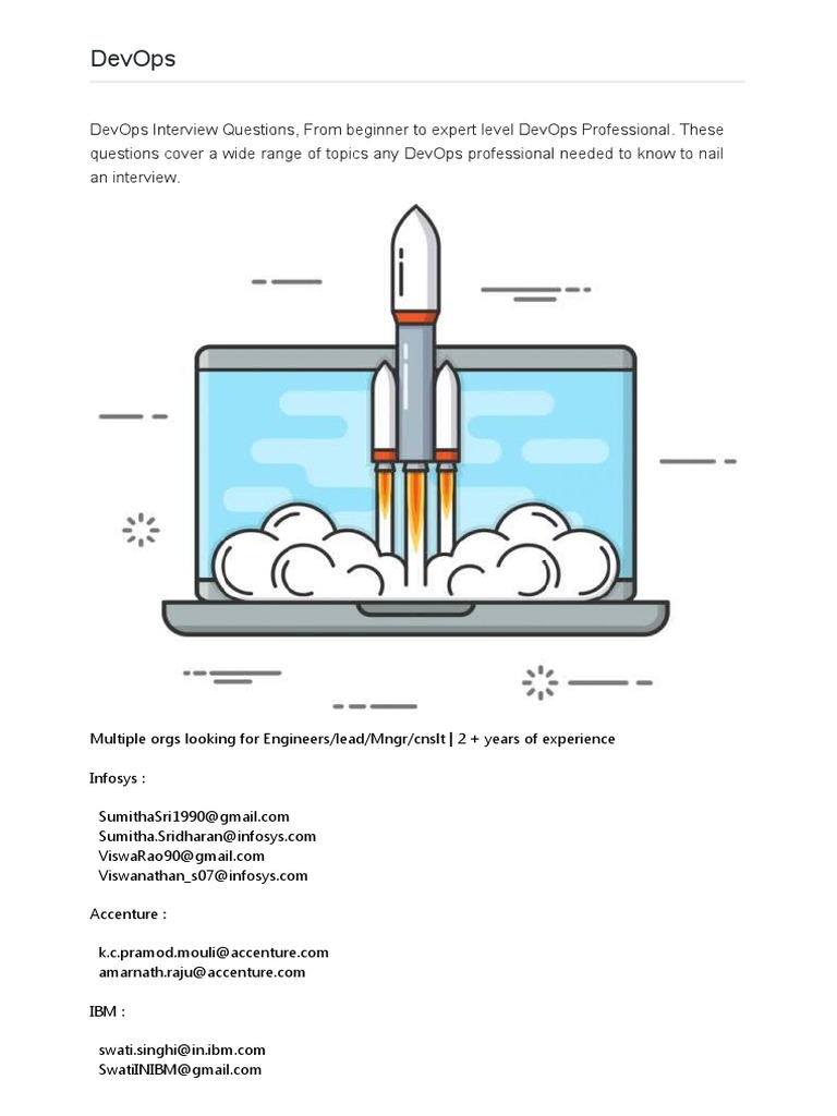DevOps Interview Questions | PDF | Version Control | Cloud Computing