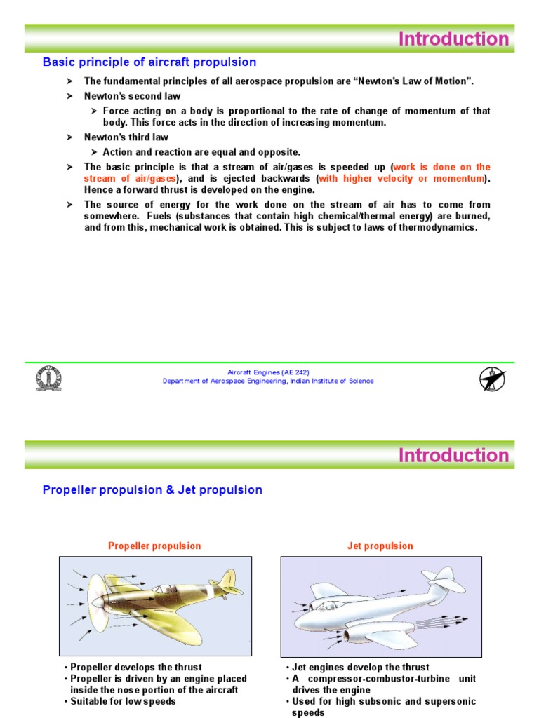 Aircraft Propulsion Principles | PDF | Jet Engine | Thrust