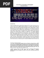 Essay Outline TPCP | PDF | Double Jeopardy | Common Law