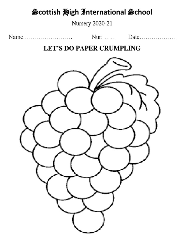 Paper Crumpling Worksheet | PDF | Games & Activities