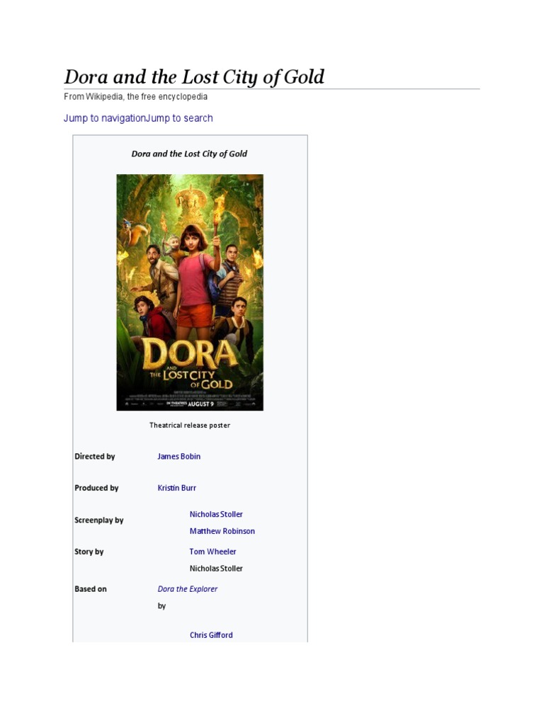 Dora and The Lost City of Gold | PDF | Art | General Fiction