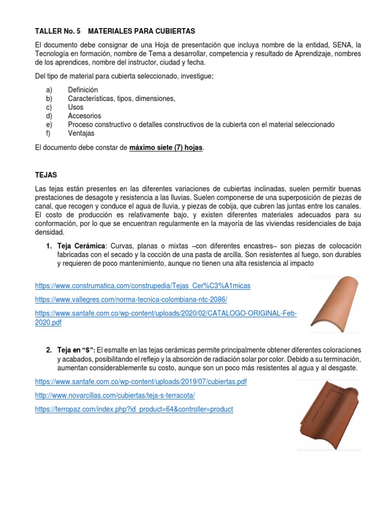 Cubiertas | PDF | Techo | Loseta