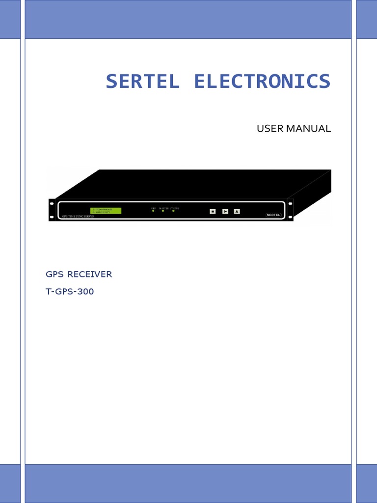 Sertel Electronics: User Manual | PDF | Modulation | Electronics