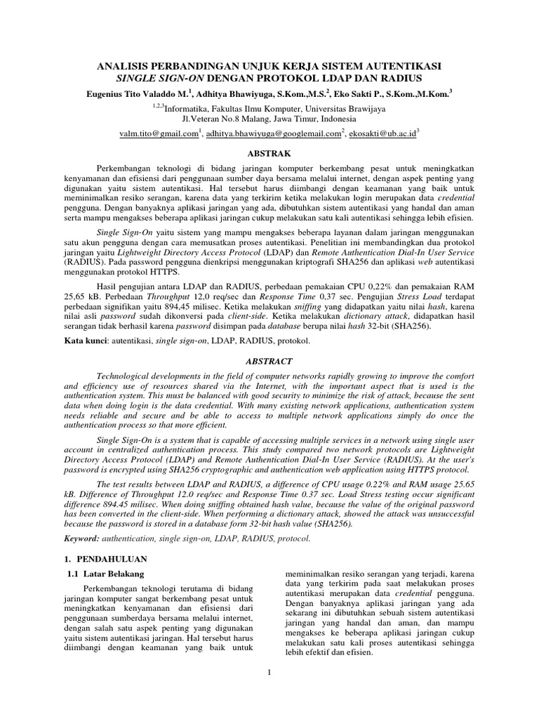 Analisis Perbandingan Unjuk Kerja Sistem | PDF | Komputer