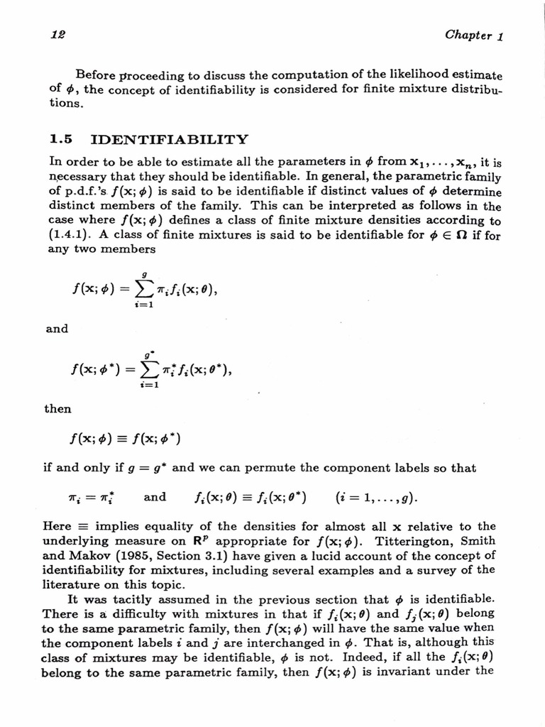 Identifiability in Mixture Models | PDF | Bootstrapping (Statistics) | Resampling (Statistics)