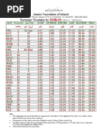 Ramadan 2024 Timetable and Dates | PDF | Ramadan | Sharia