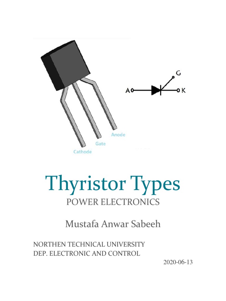 Thyristor Types | PDF | Electrical Resistance And Conductance | Electricity