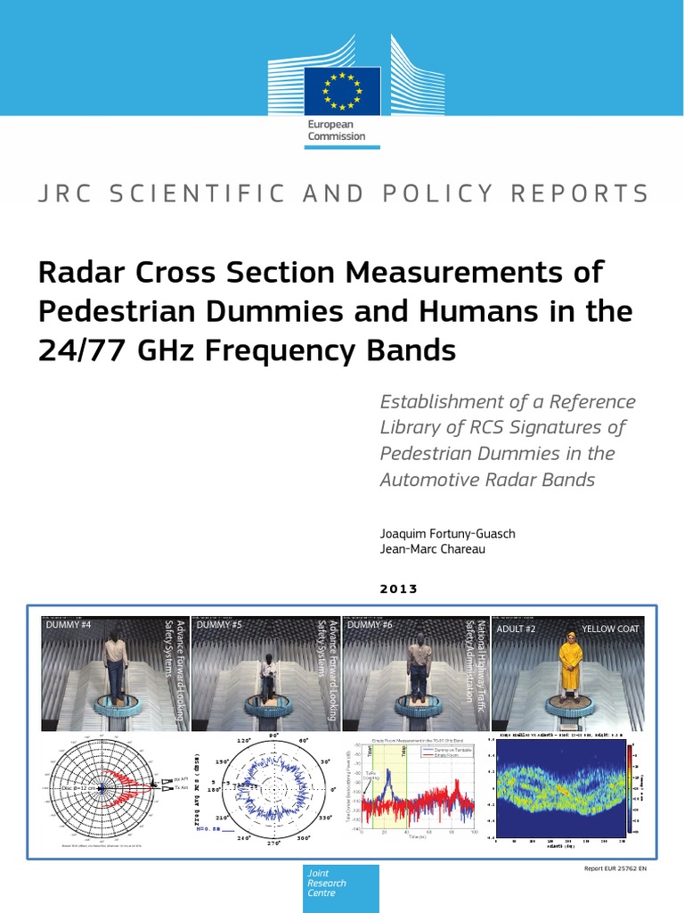 Radar Cross Section Measurements of Pedestrian Dummies and Humans in ...
