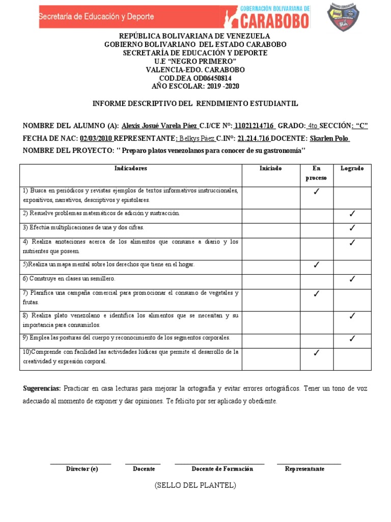 Boleta Alexis Varela | PDF | Venezuela | Aprendizaje