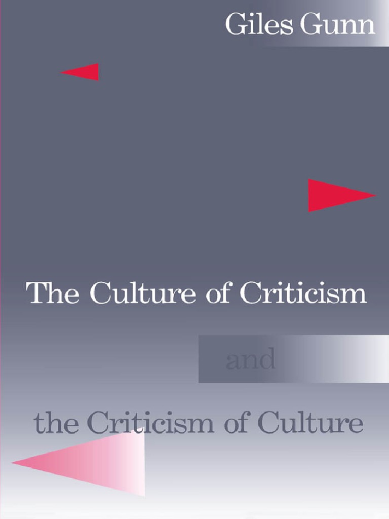 The Culture of Criticism | PDF | Pragmatism | Civilization