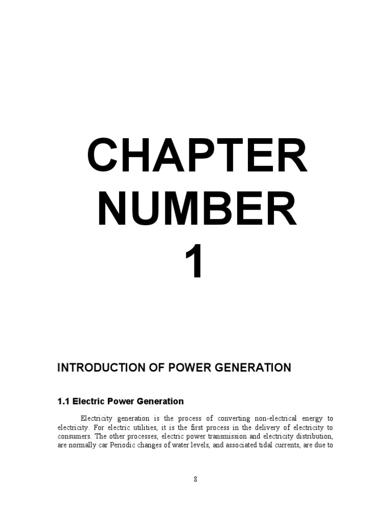 History Of Electric Power Generation Pdf Hydroelectricity Power