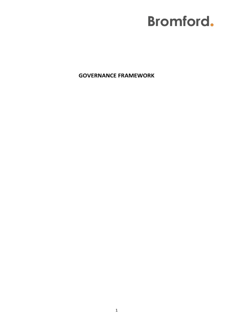 Governance Framework | PDF | Internal Control | Governance
