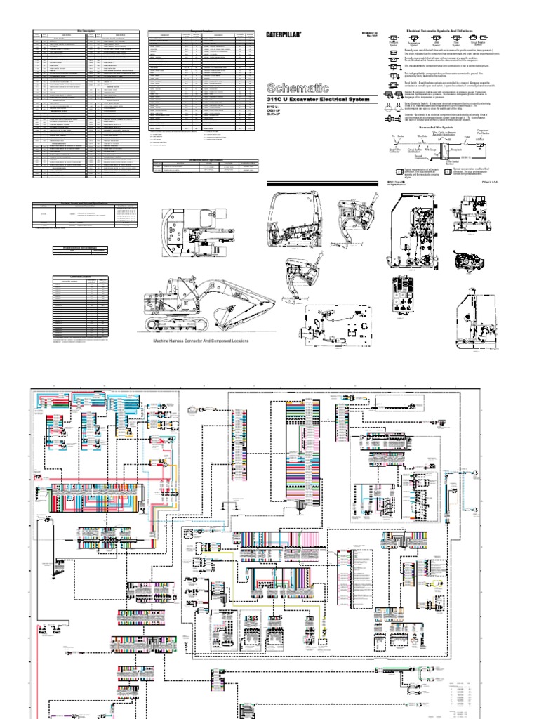 Machine Harness Connector and Component Locations: Electrical Schematic ...
