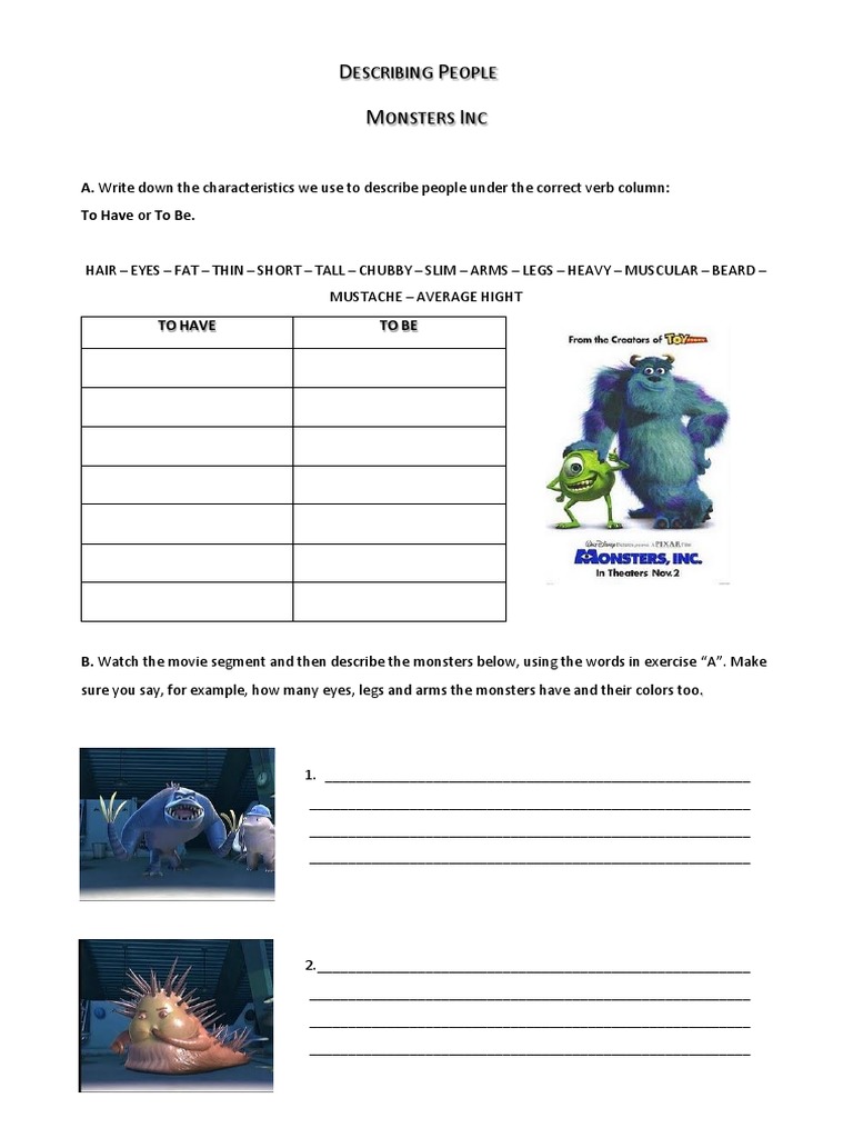 Describing Monsters in Creative Writing | PDF | Human Appearance