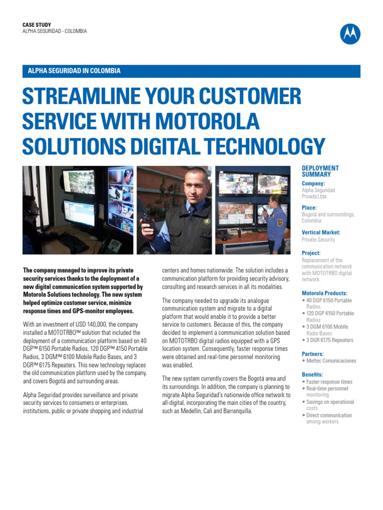Streamline Your Customer Service With Motorola Solutions Digital ...
