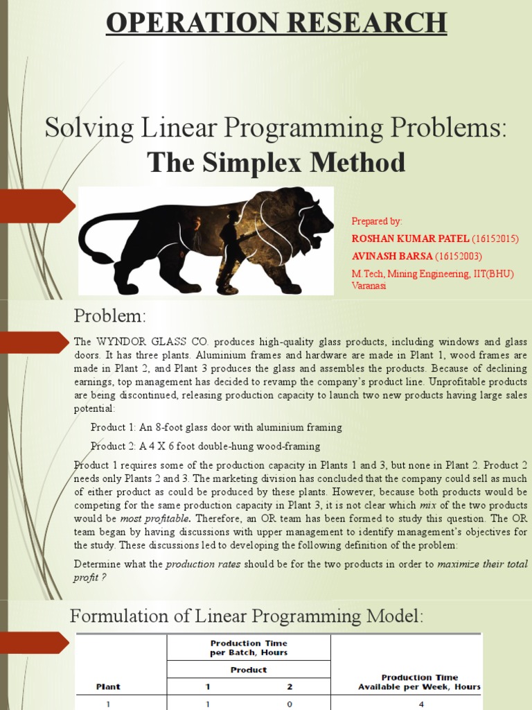 Linear Programming Problems The Simplex Method Pdf Mathematical Optimization Variable