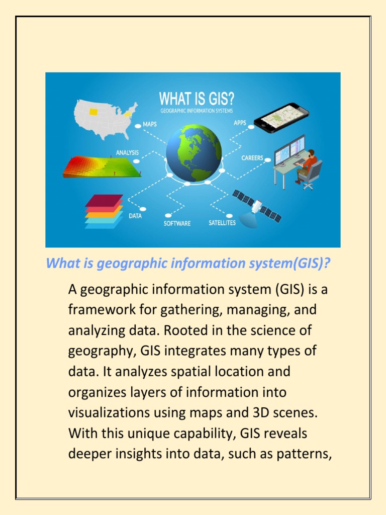 What Is Geographic Information System (GIS) ? | PDF | Geographic Information System | Data