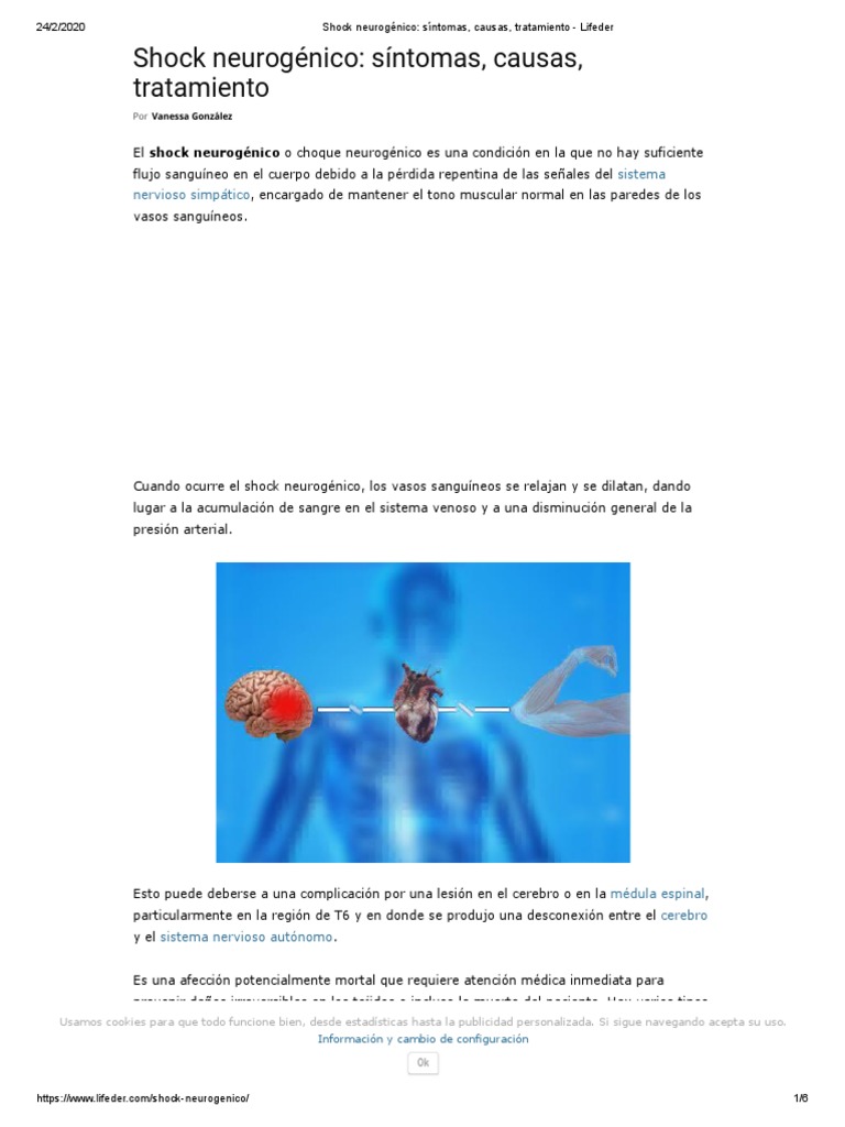 Shock Neurogénico - Síntomas, Causas, Tratamiento - Lifeder PDF | PDF ...