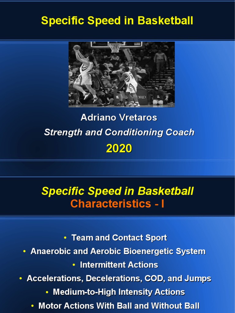 Specific Speed in Basketball | PDF | Muscle | Physiology