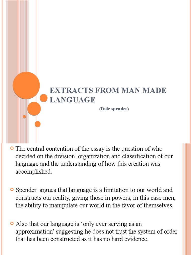 Extracts From Man Made Language | PDF | Theory | Reality