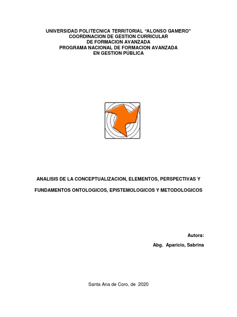 Conceptualizacion - Ontolog. Epist - Metodol | PDF | Paradigma ...