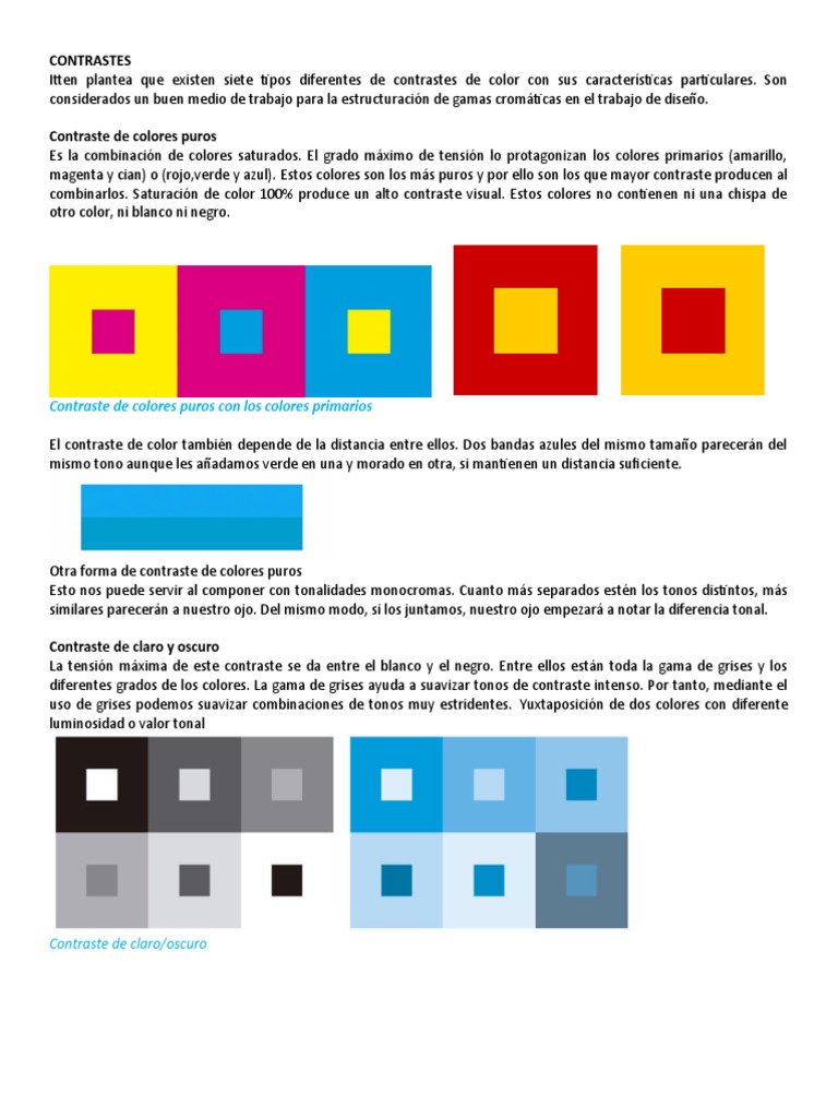 Contrastes y Armonias Del Color | PDF | Negro | Color