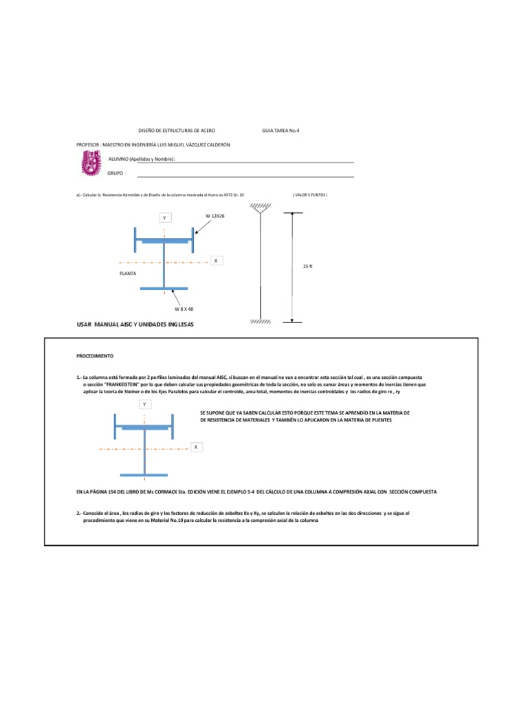 Ayudas de Diseño Tabla 4-22 Aisc Resistencia de Columnas A Compresión ...