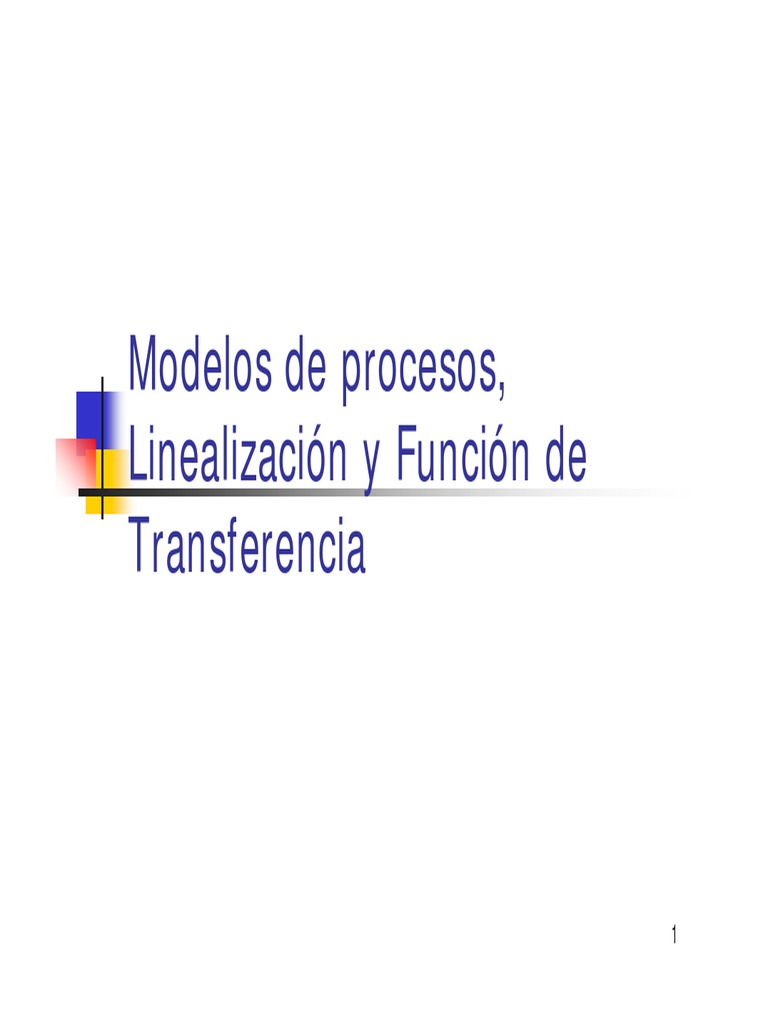 C03-Linealizacion y Funcion de Transferencia | PDF | Linealidad ...