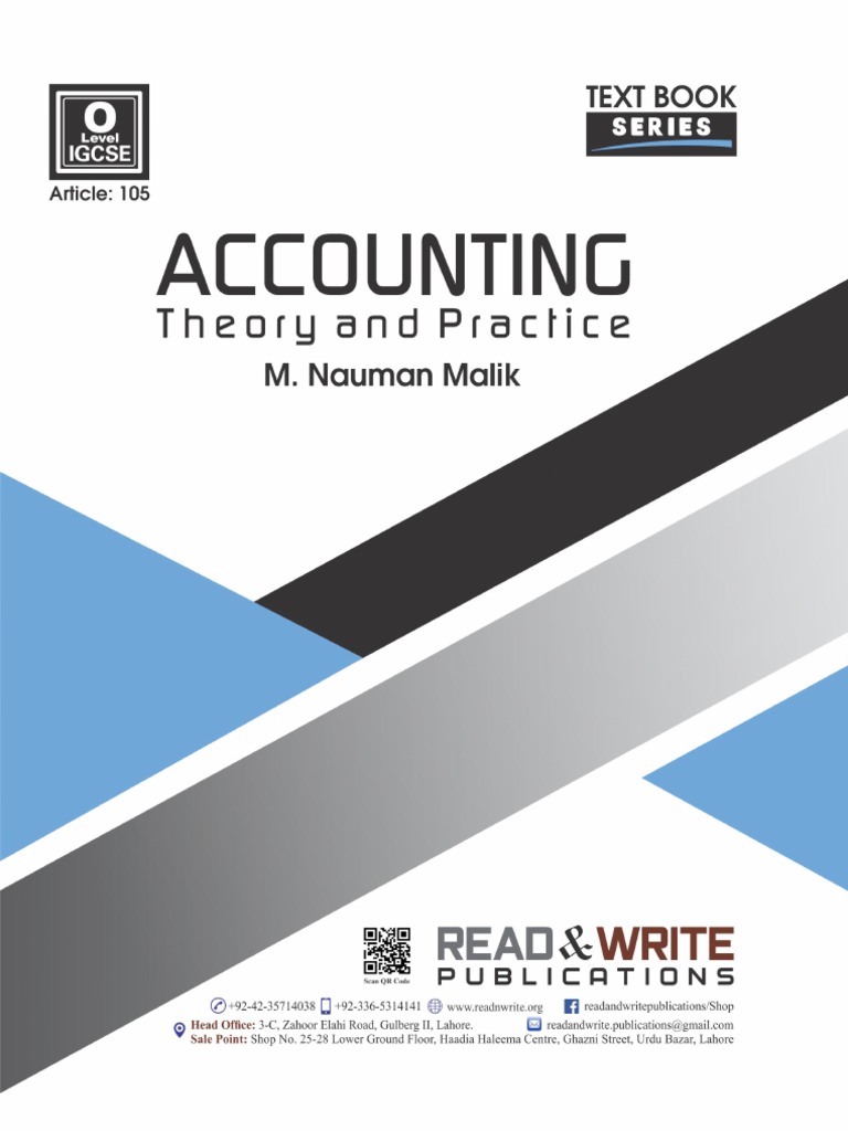 105 Accounting Text Book O Level | PDF | Debits And Credits | Bookkeeping