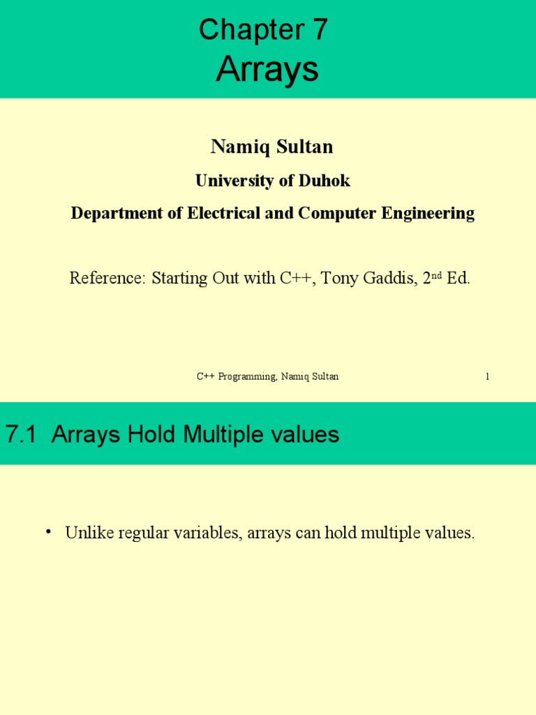 Arrays: Namiq Sultan | PDF | Integer (Computer Science) | Matrix (Mathematics)